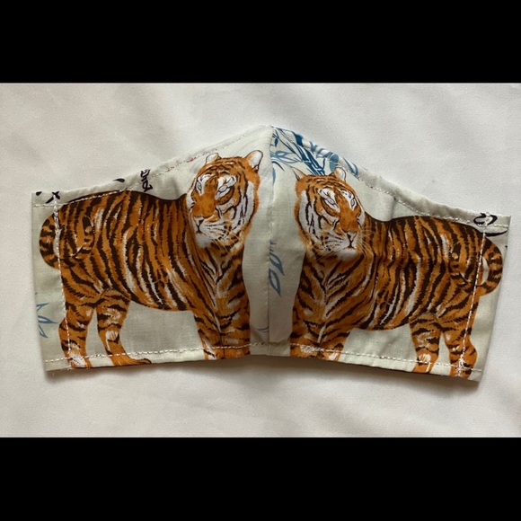 Other | Tiger Fabric Face Mask W Filter Pocket Nose W | Poshmark